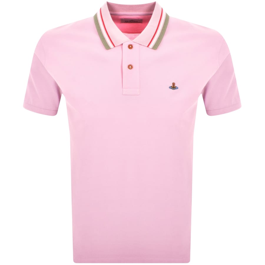 Vivienne Westwood Classic Polo T Shirt Pink | Mainline Menswear